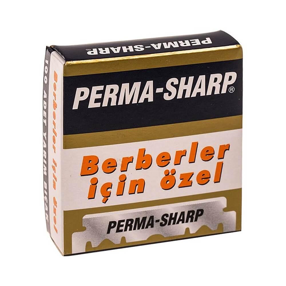 PERMA SHARP Super Half Blades Rasierklingen, 100 Stk – Tonsus